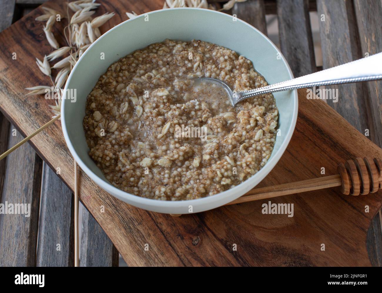 Bowl fresh cooked porridge hi-res stock photography and images - Alamy