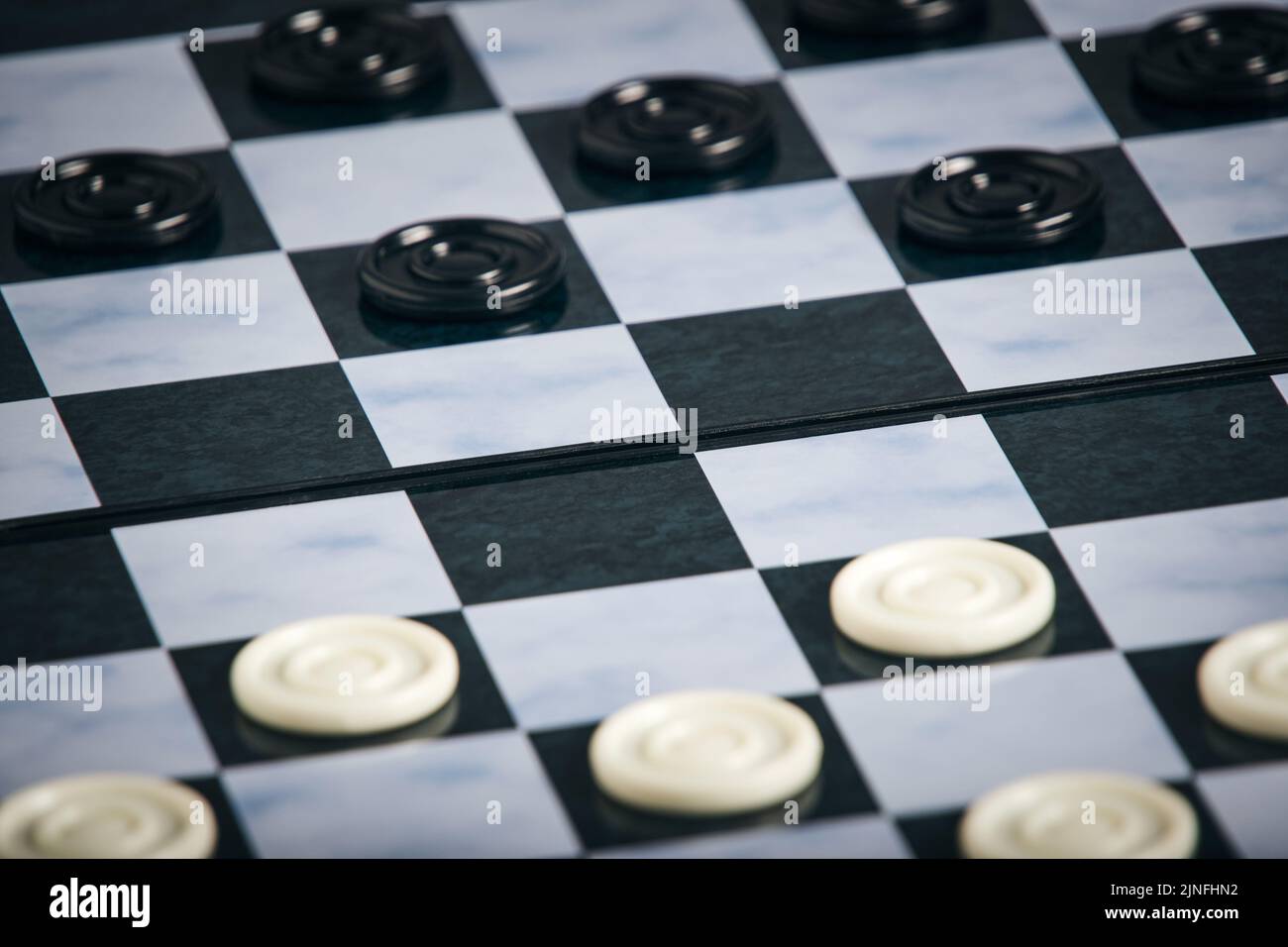 Background, checkers board with checkers, checkers is logical game for ...