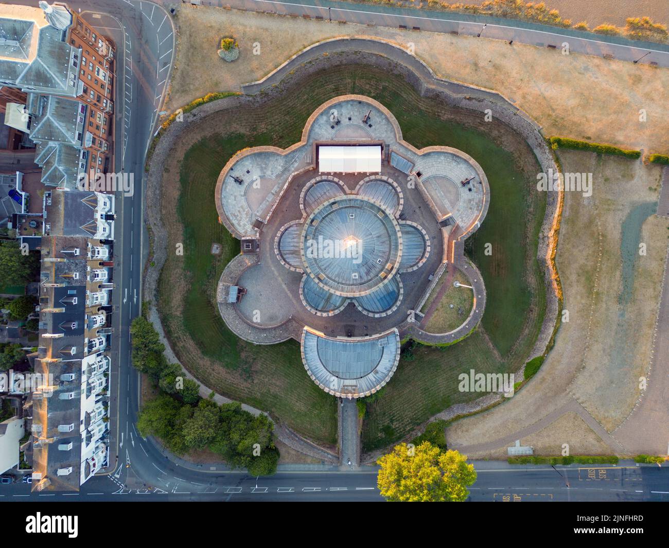 An aerial view of Deal Castle in Walmer, England Stock Photo - Alamy