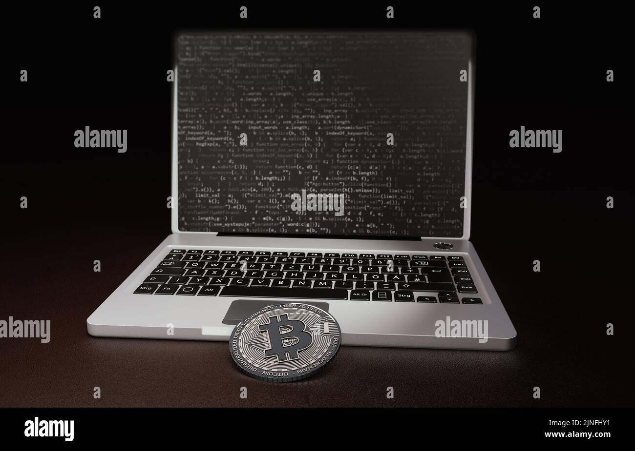 Bitcoin 3D visual Studies Stock Photo - Alamy