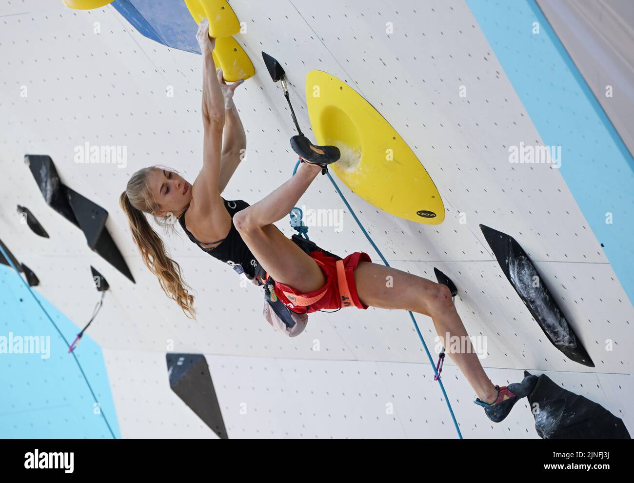 Munich, Germany. 11th Aug, 2022. European Championships, climbing, lead ...