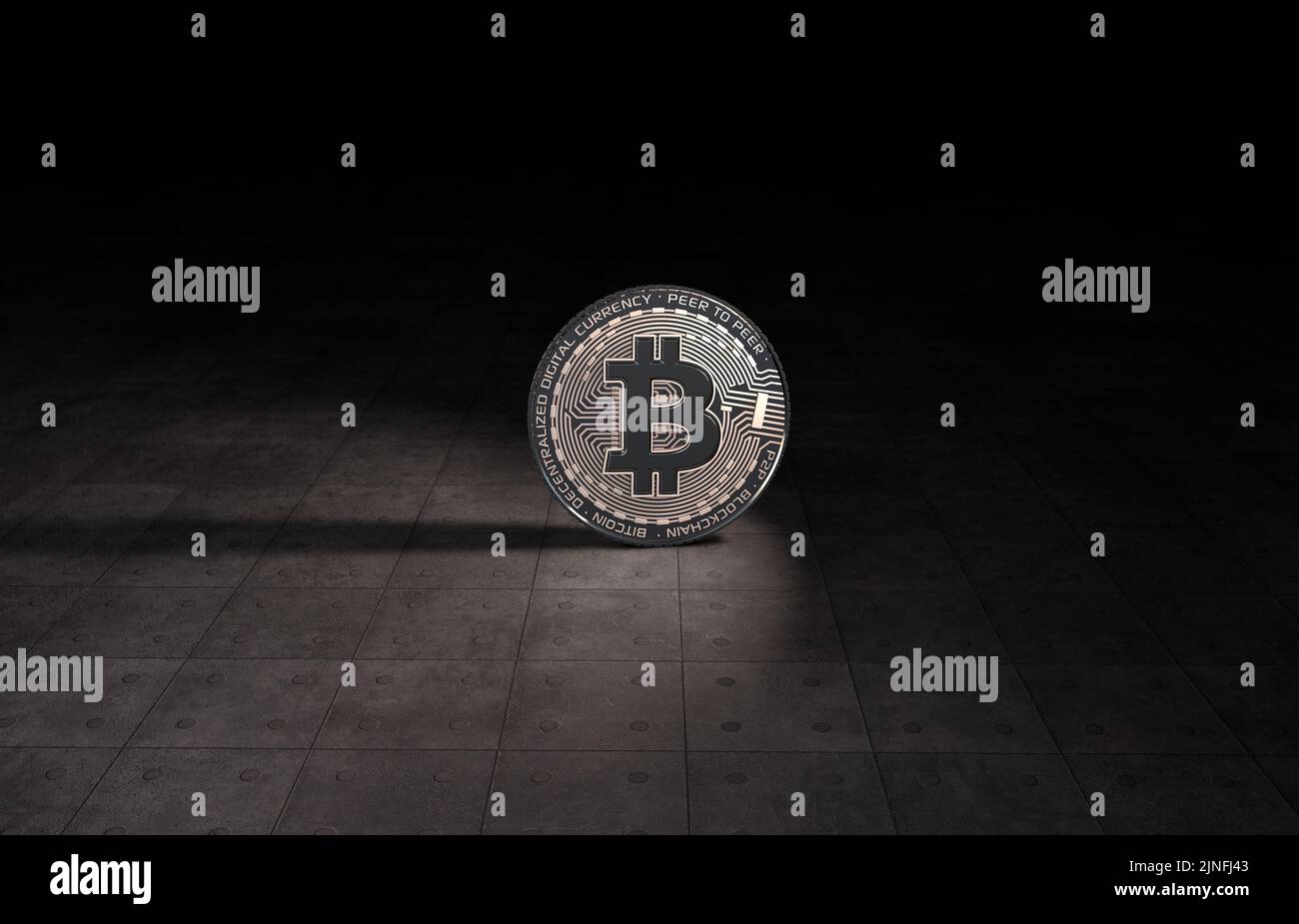 Bitcoin 3D visual Studies Stock Photo - Alamy