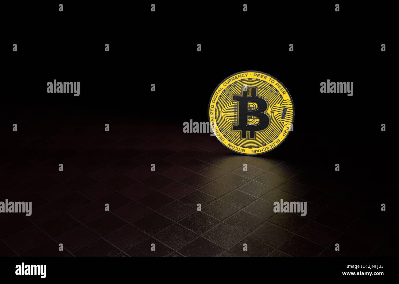 Bitcoin 3d visual studies hi-res stock photography and images - Alamy