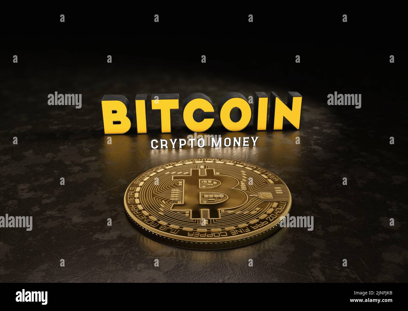 Bitcoin 3d visual studies hi-res stock photography and images - Alamy
