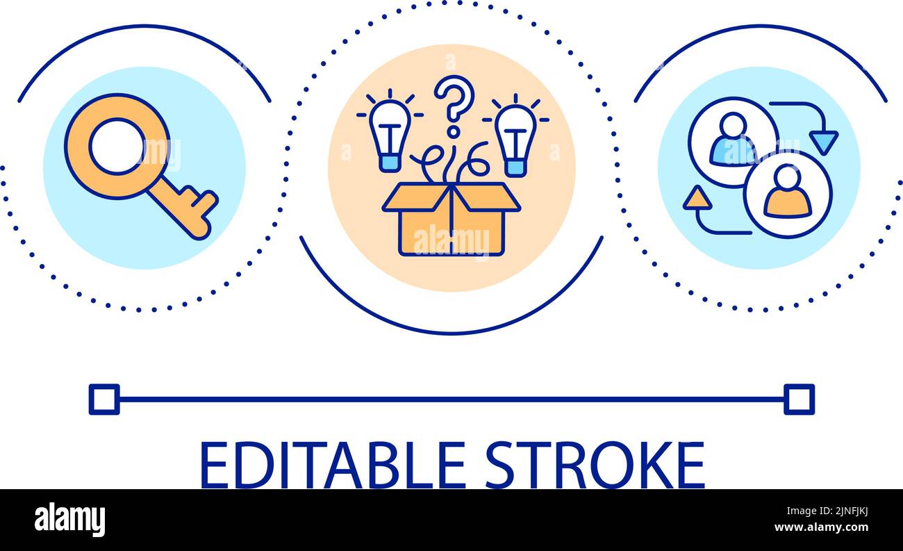 Collecting ideas from team loop concept icon Stock Vector Image & Art ...