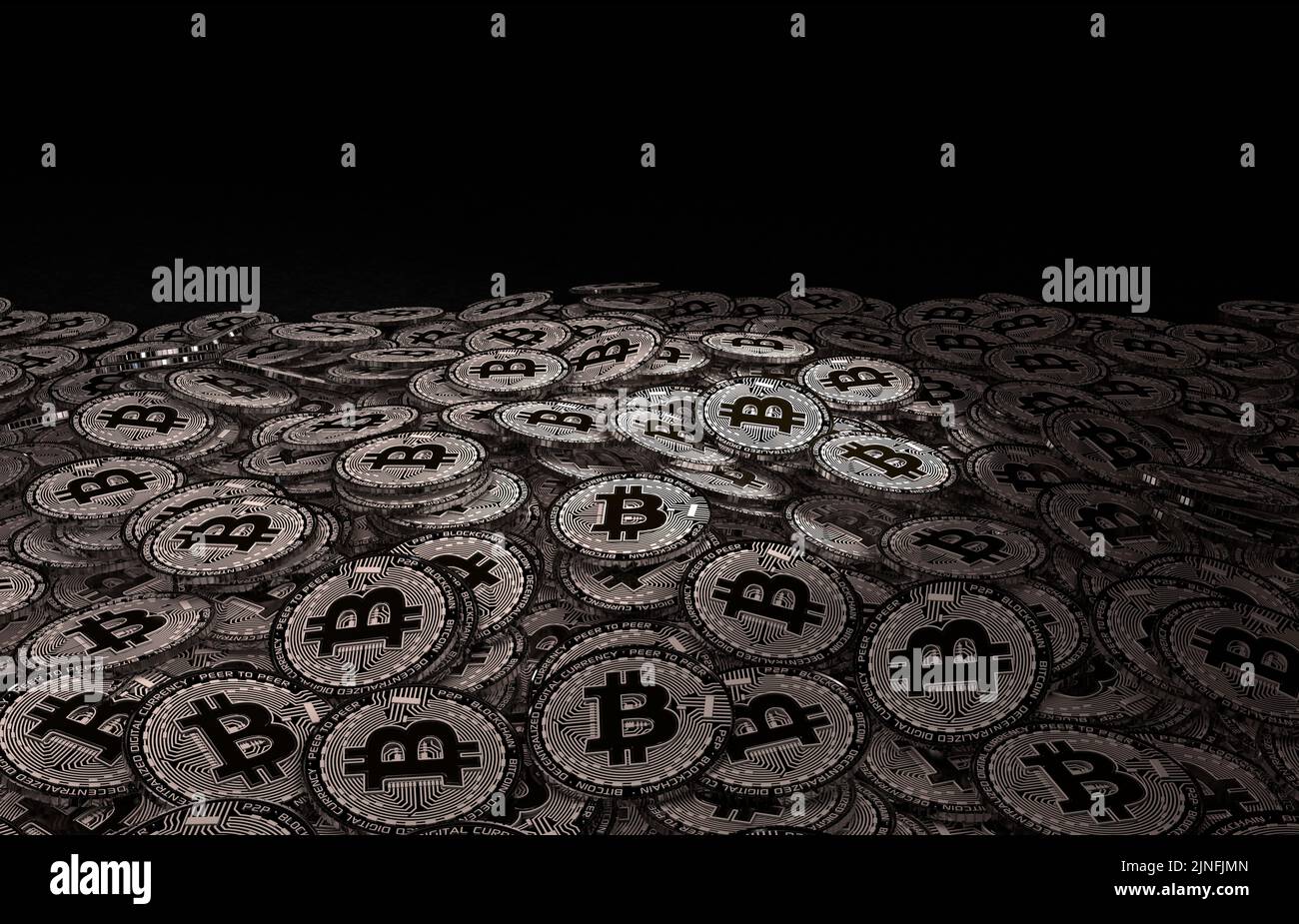 Bitcoin 3D visual Studies Stock Photo - Alamy