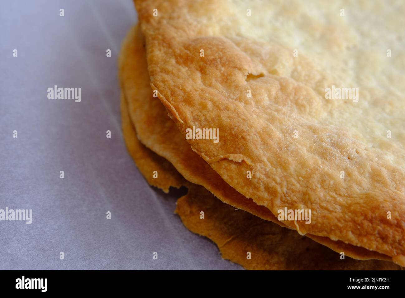 Fresh Puff Cakes for Napoleon Cake Puff pastry for dessert Milfey ...