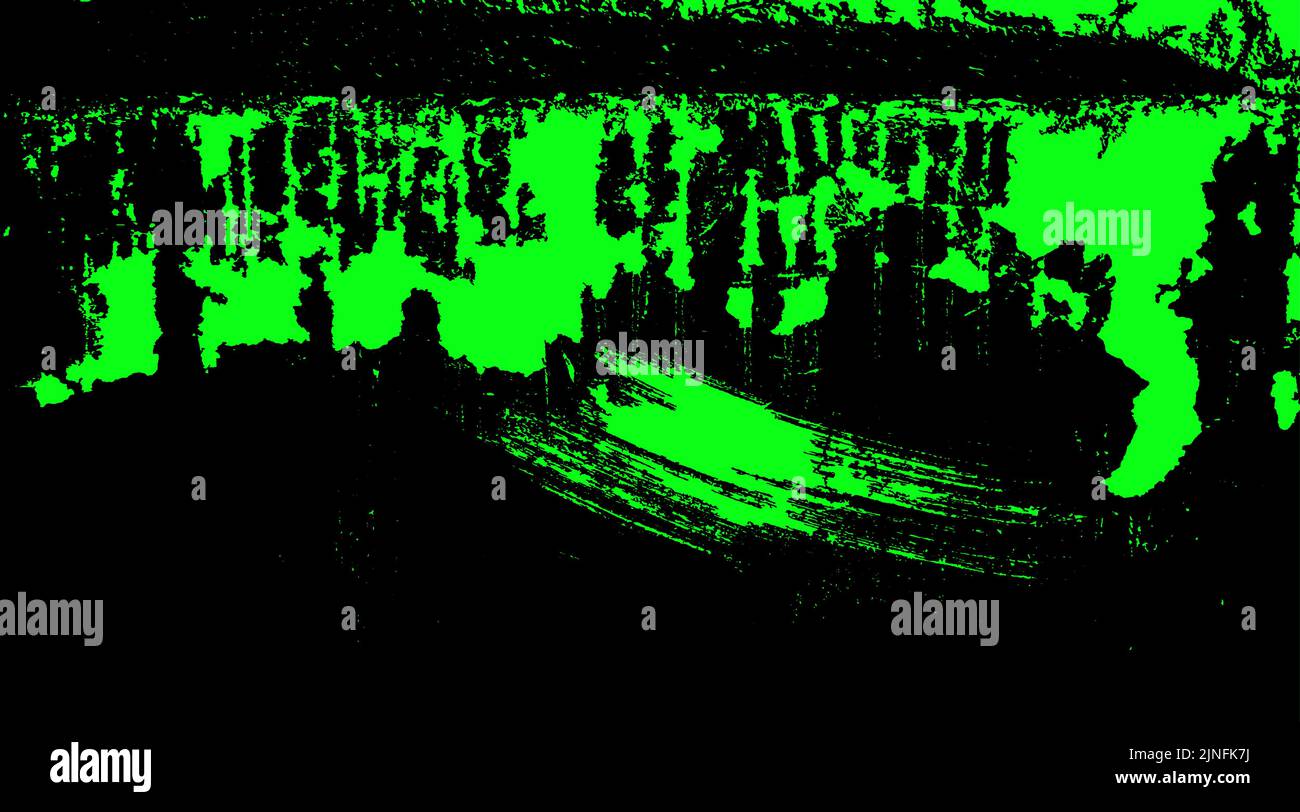 Bright green grunge vector background. Urban old peeled wall Stock ...