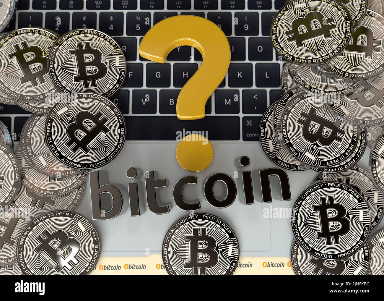 Bitcoin 3d visual studies hi-res stock photography and images - Alamy