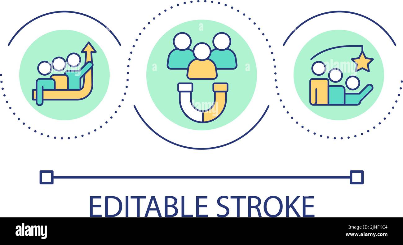 Employee engagement icon Cut Out Stock Images & Pictures - Alamy