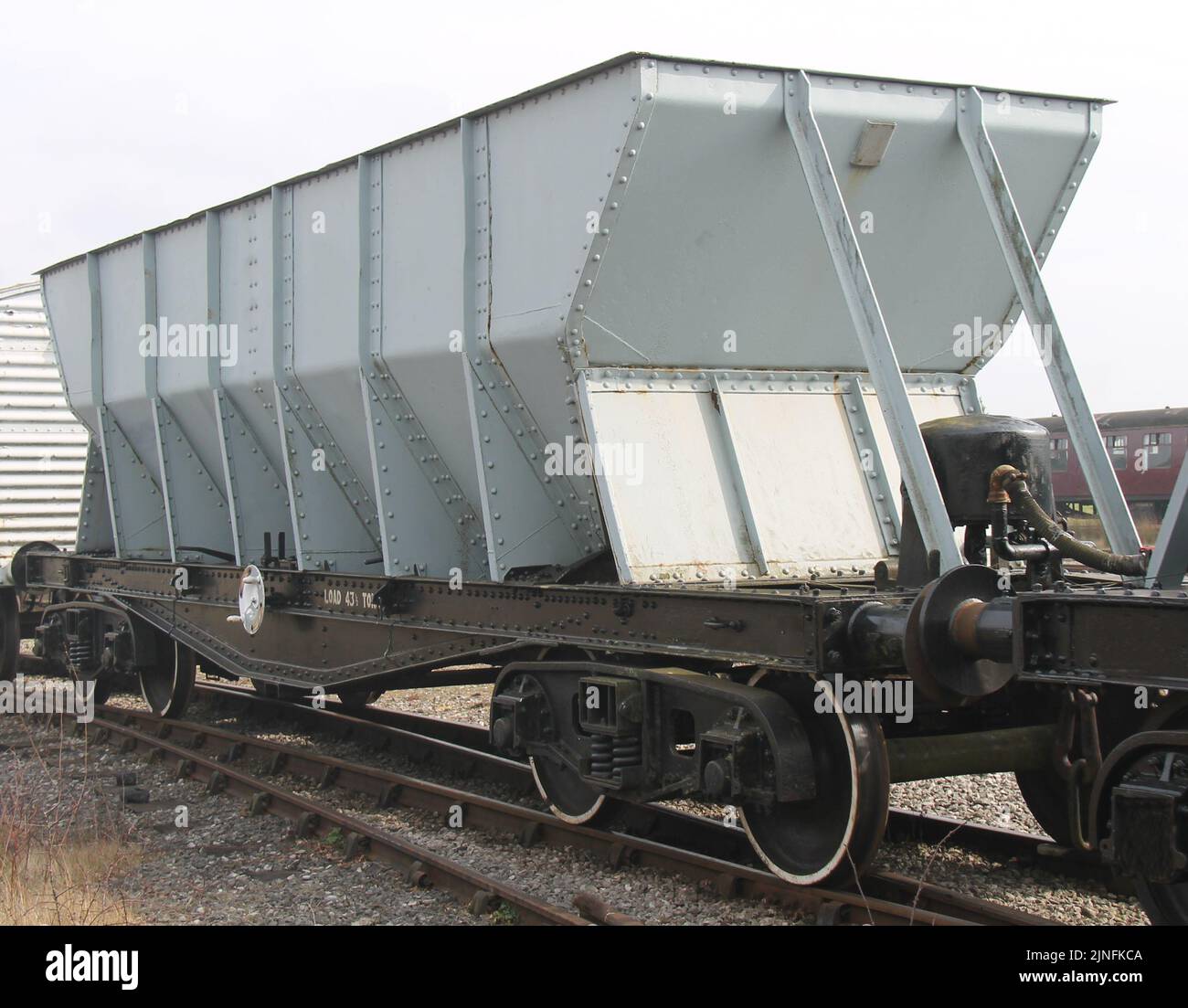 A Traditional Bulk Carrying Coal Railway Wagon Stock Photo - Alamy