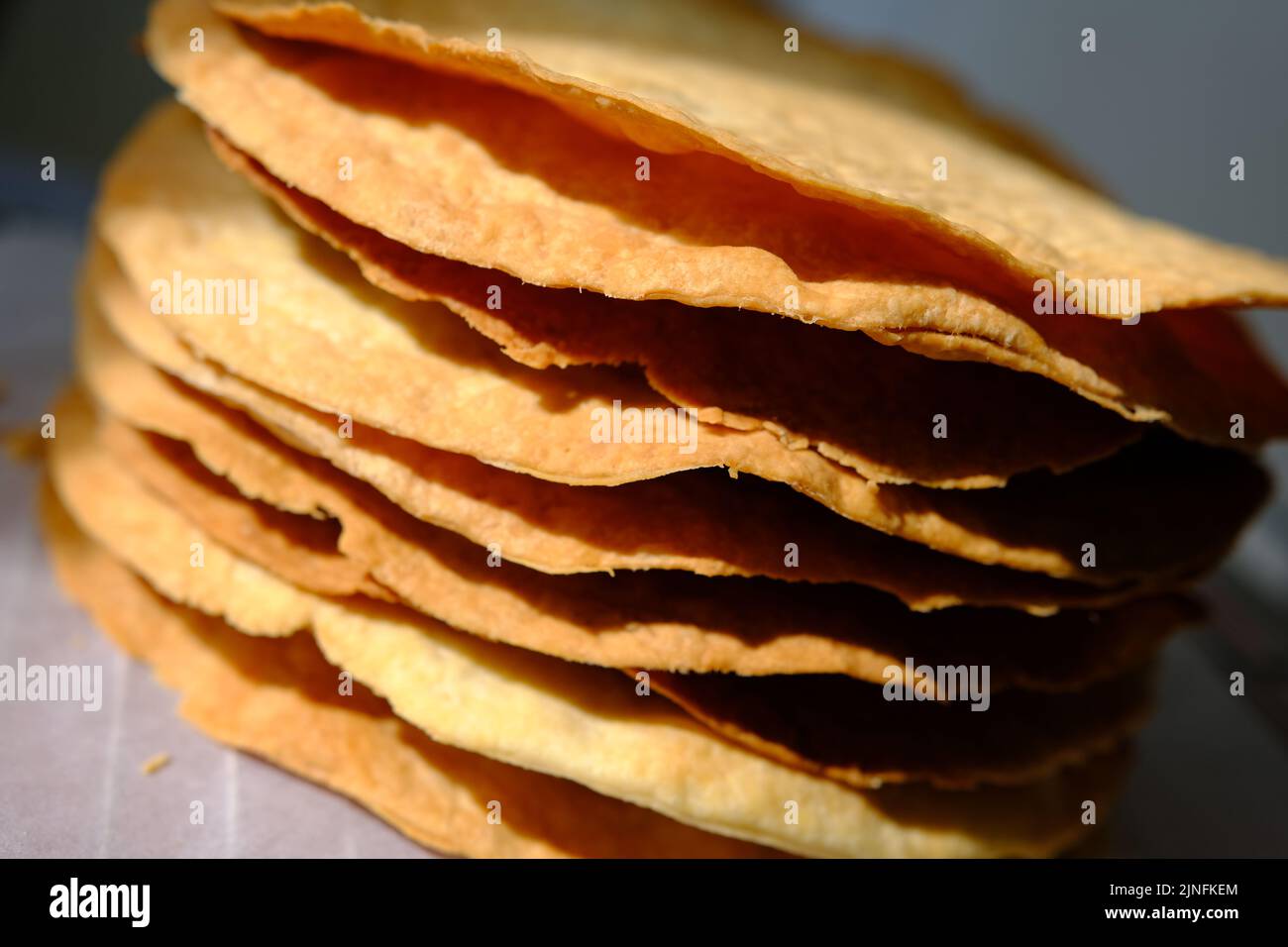 Fresh Puff Cakes for Napoleon Cake Puff pastry for dessert Milfey ...