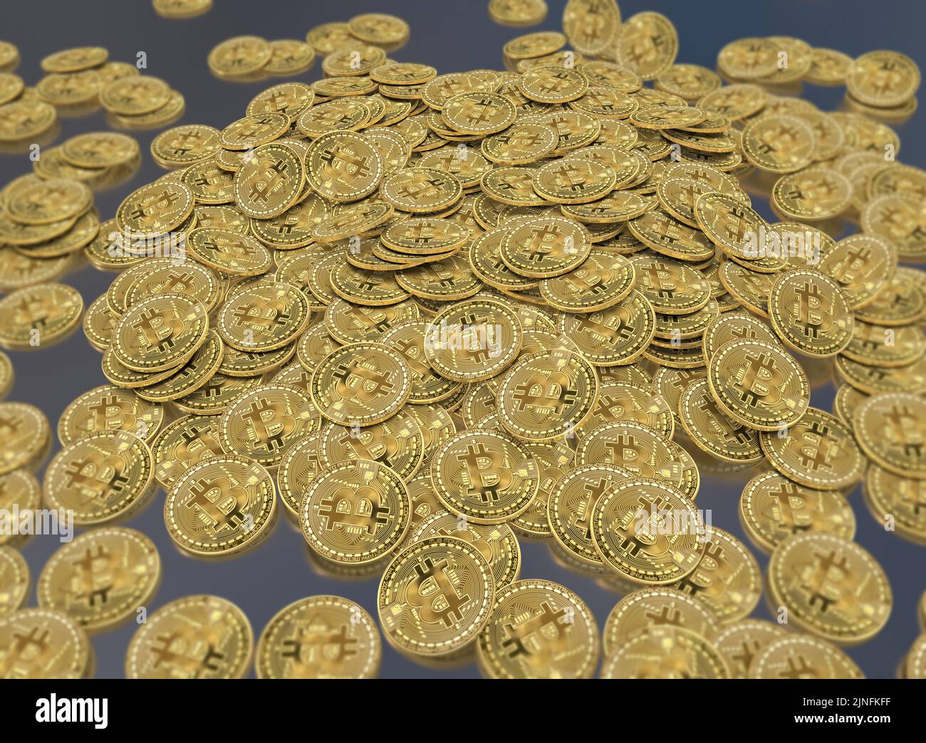 Bitcoin 3D visual Studies Stock Photo - Alamy