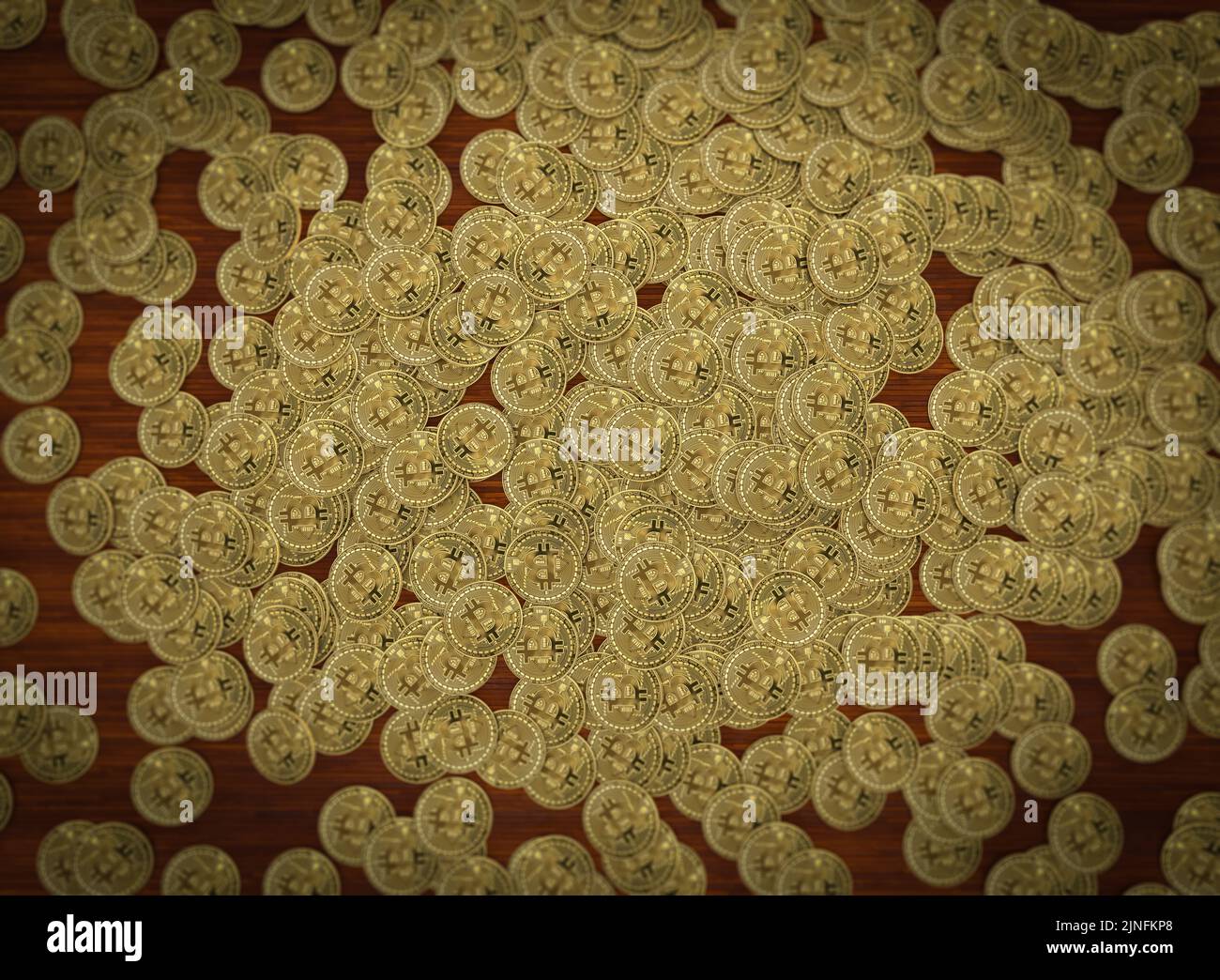 Bitcoin 3D visual Studies Stock Photo - Alamy