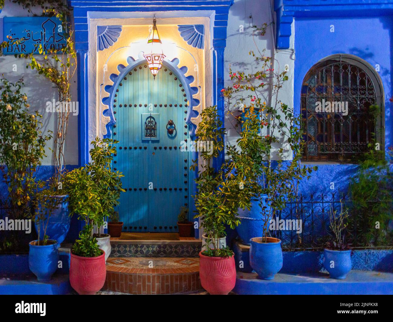 Chefchaouen, Morocco - 17 January 2022 : Alleys of the blue city ...