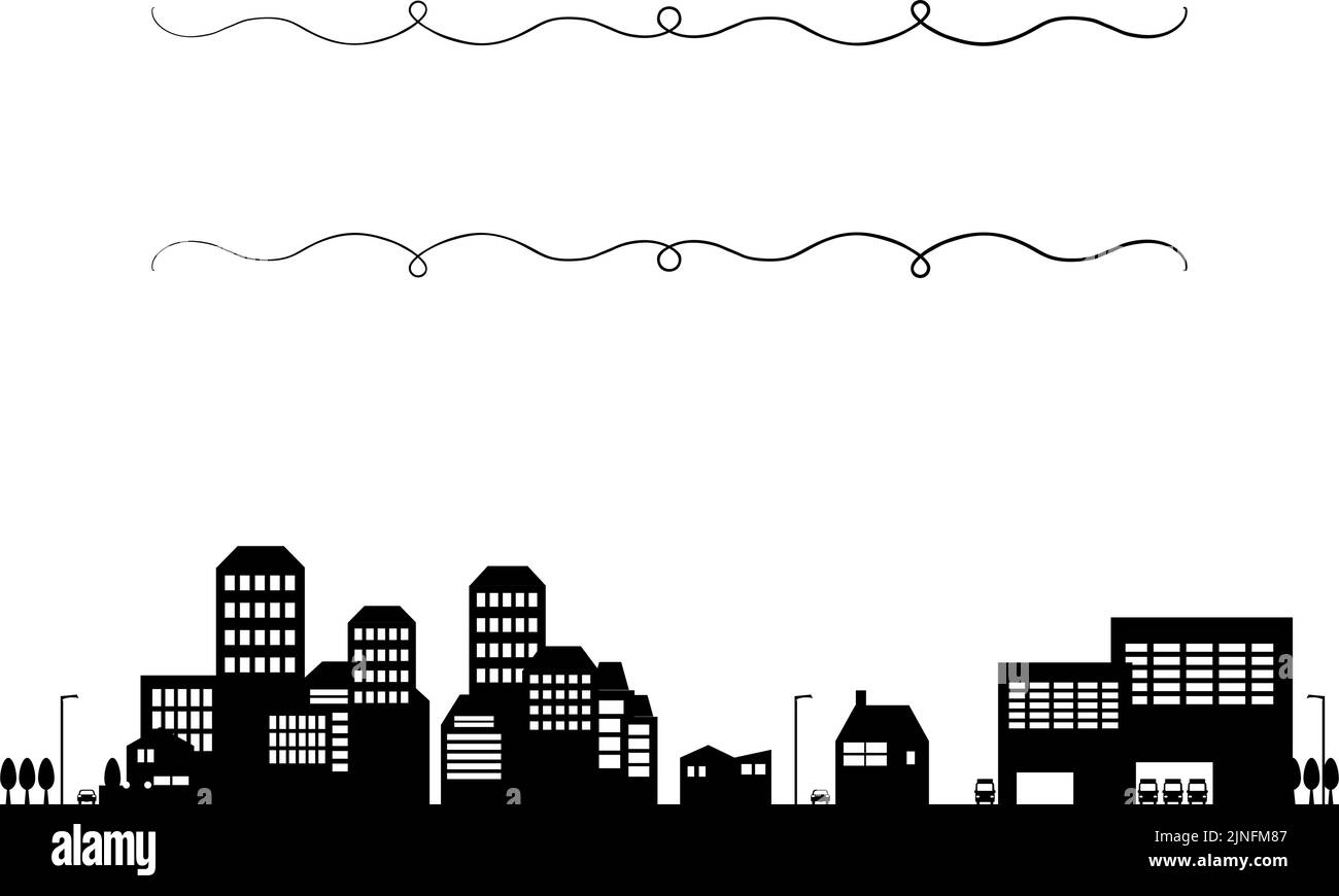 Simple cityscape Cut Out Stock Images & Pictures - Alamy