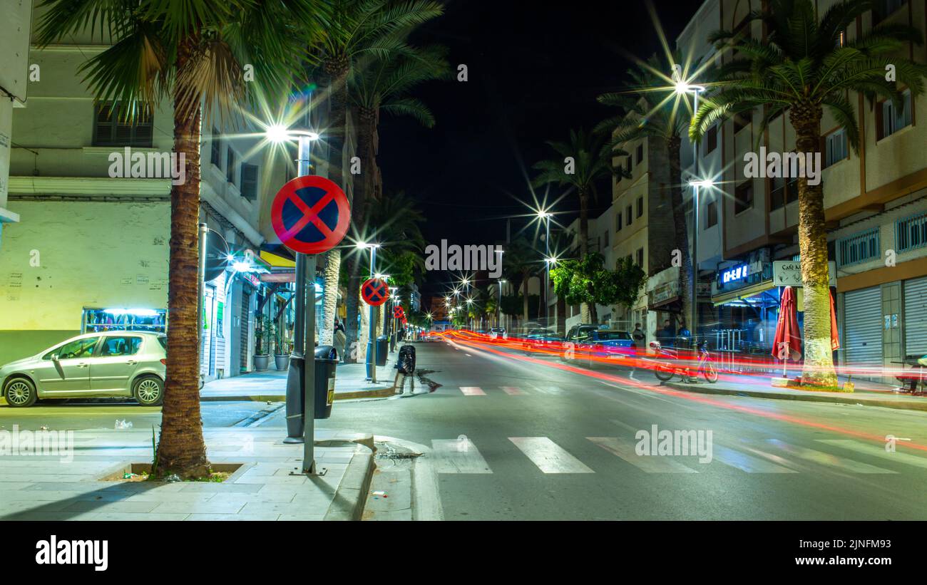 Al Hoceima, Morocco - 15 January 2022 : Streets of Al Hoceima city by ...