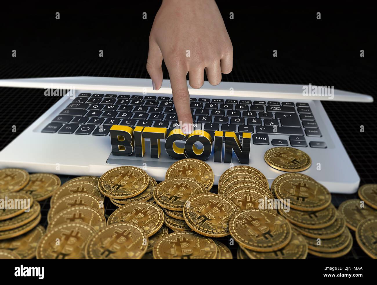 Bitcoin 3d visual studies hi-res stock photography and images - Alamy