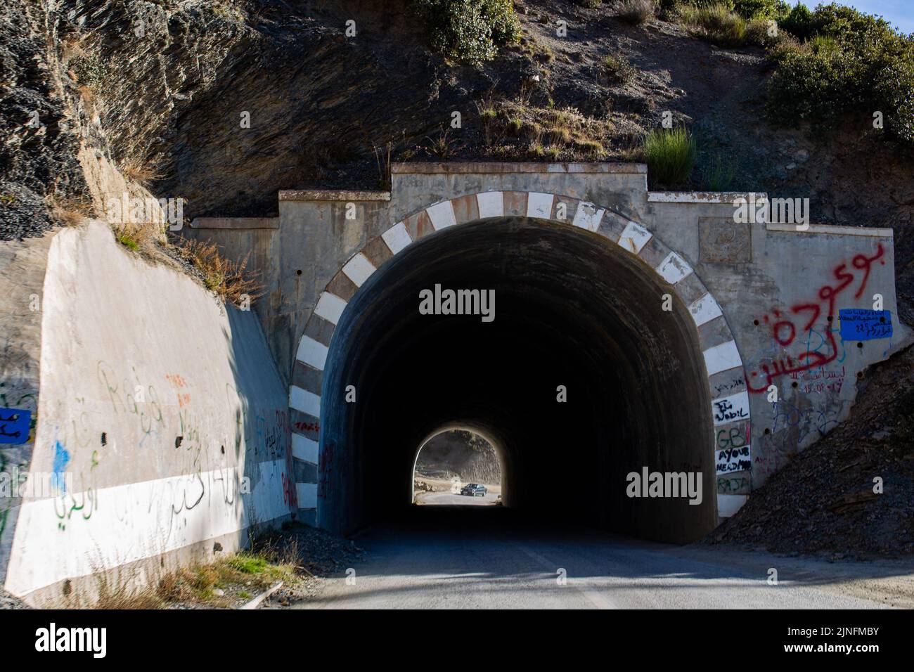 Tunnel on entrance road hi-res stock photography and images - Alamy