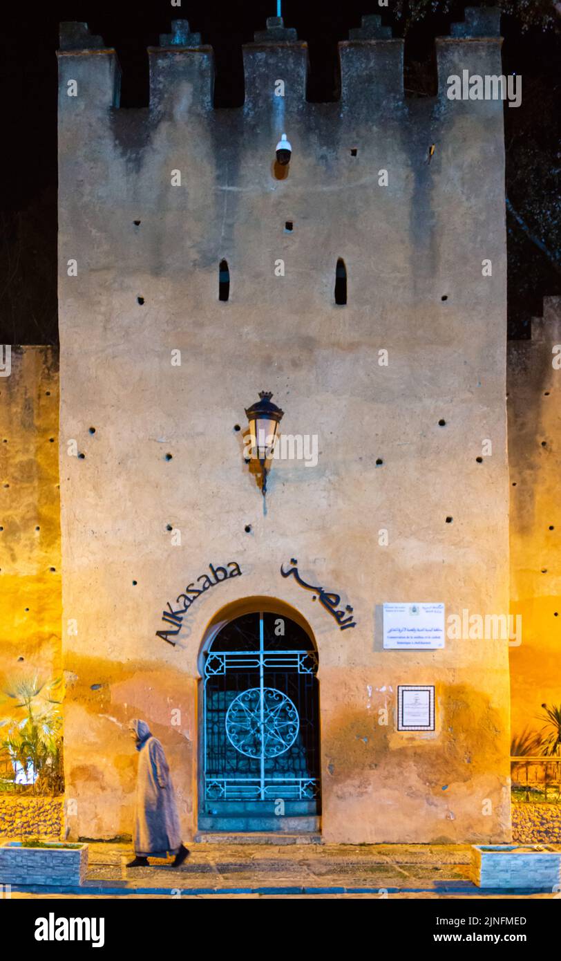 Chefchaouen, Morocco - 16 January 2022 : The door of Al Kasba in ...