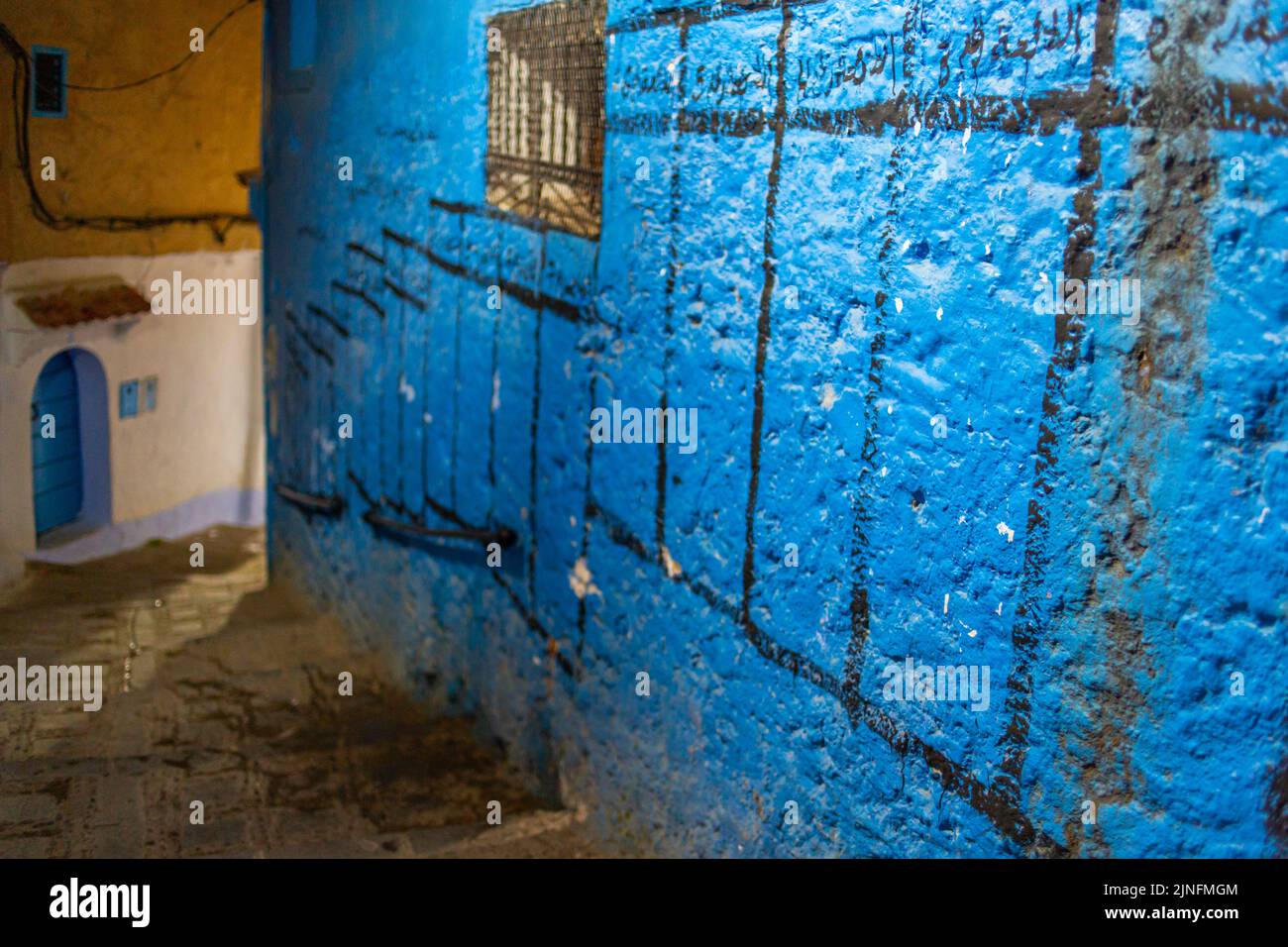 Chefchaouen, Morocco - 17 January 2022 : Alleys of the blue city ...