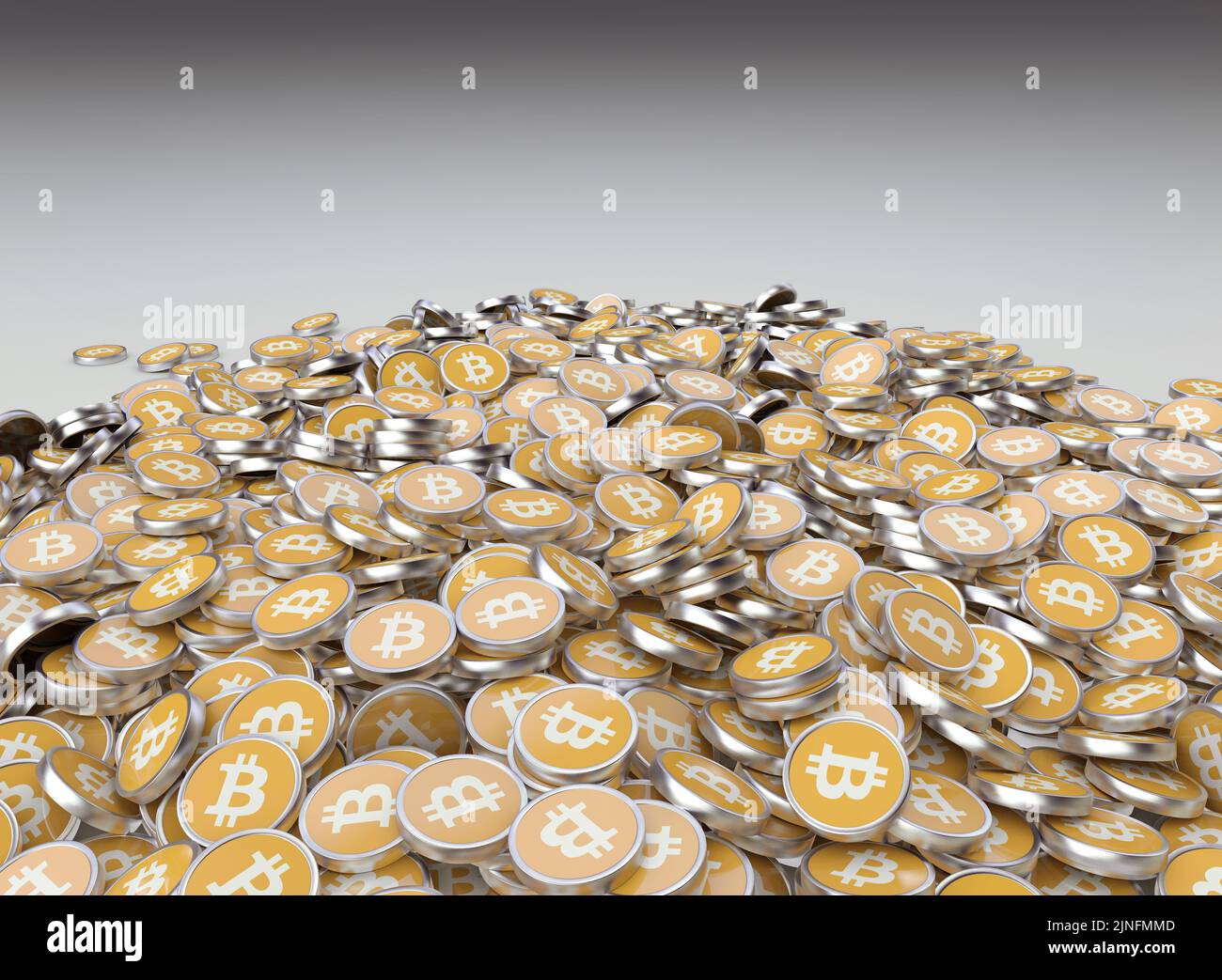 Bitcoin 3D visual Studies Stock Photo - Alamy