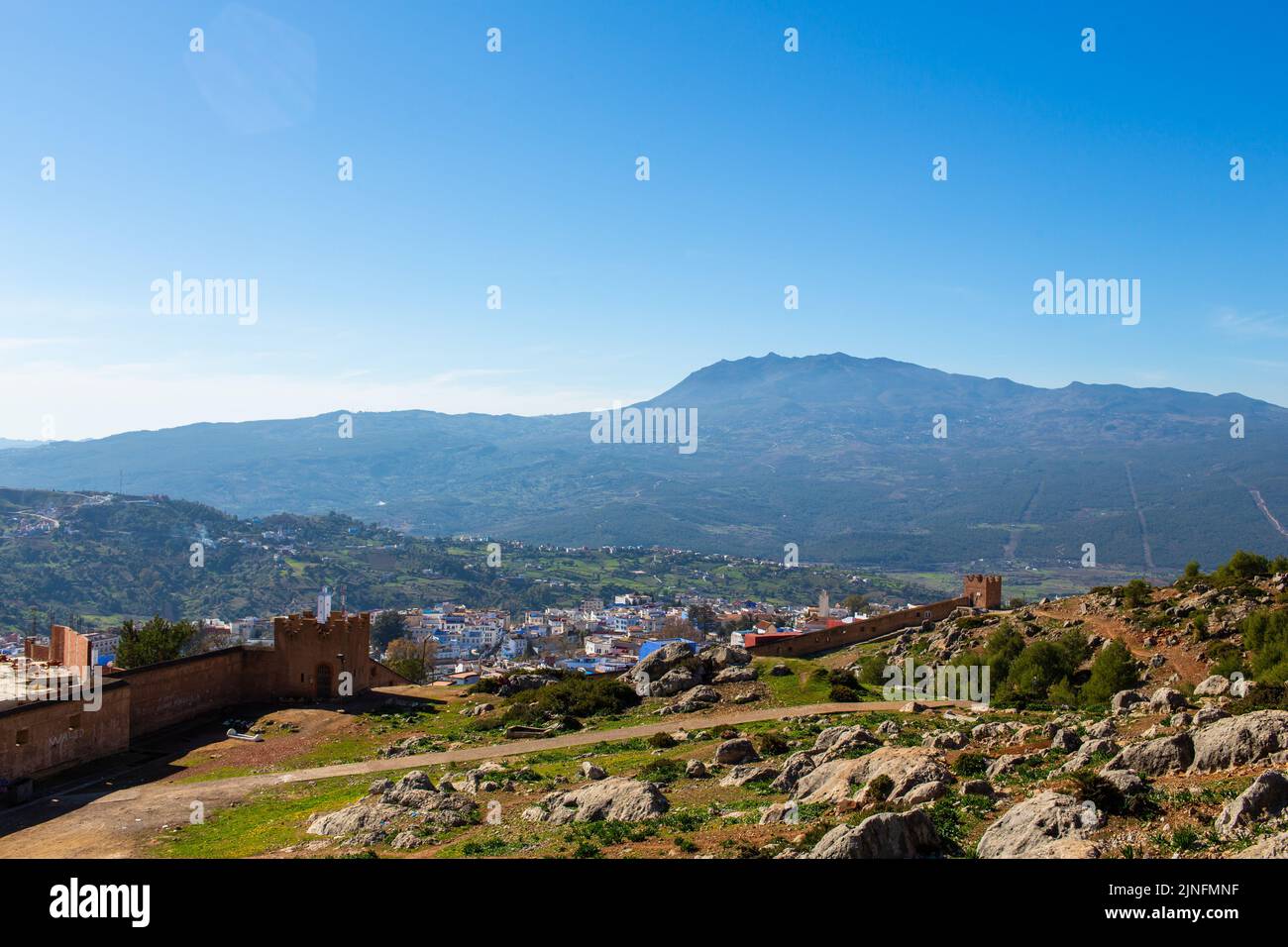 The edge of Chefchaouen city in Morocco Stock Photo - Alamy