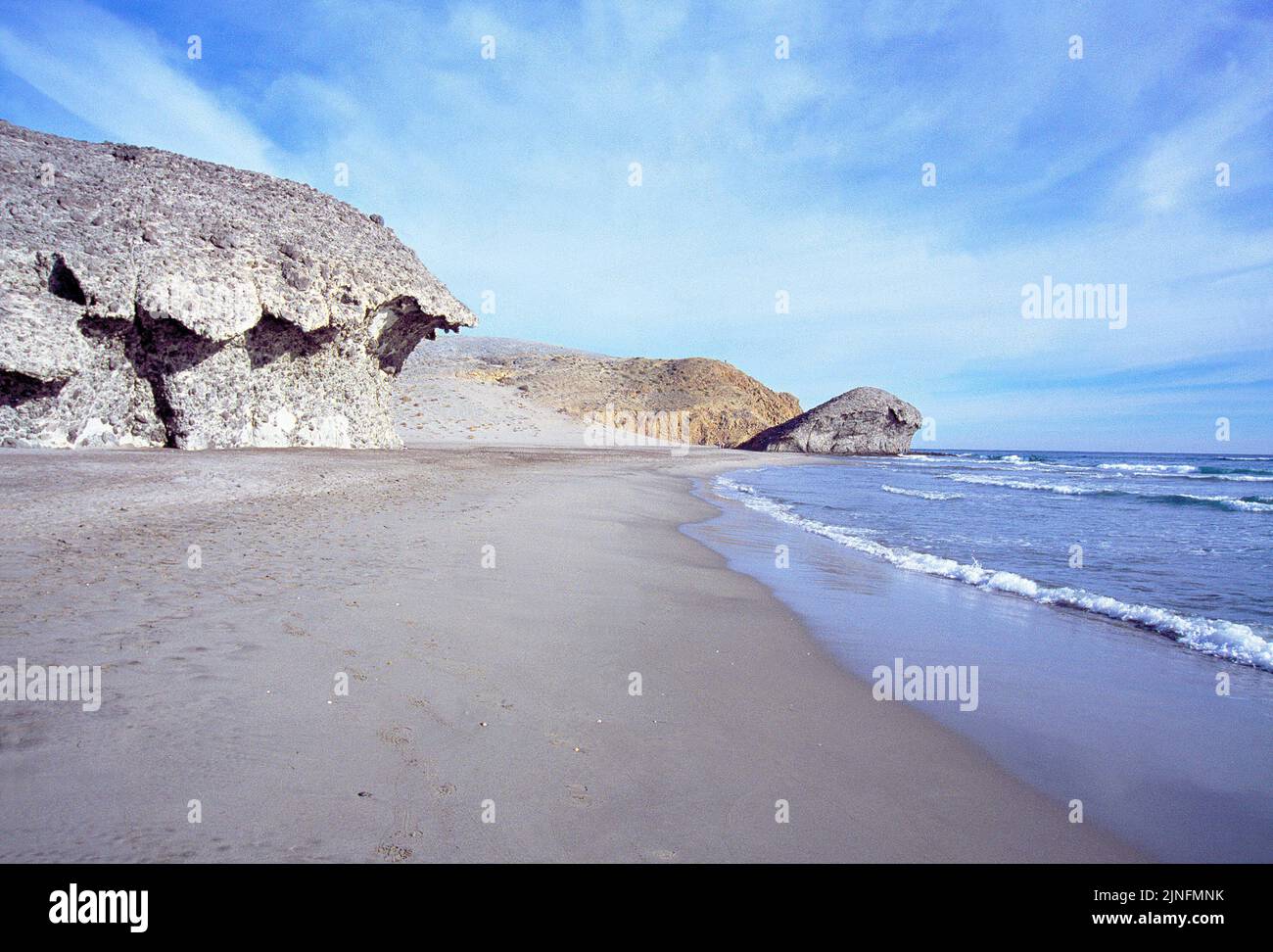 Monsul beach. Cabo de Gata Nature Reserve, Almeria province, Andalucia ...