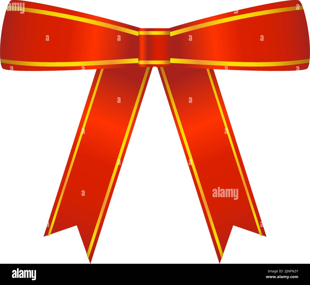 Illustration of red ribbon ornament Stock Vector Image & Art - Alamy