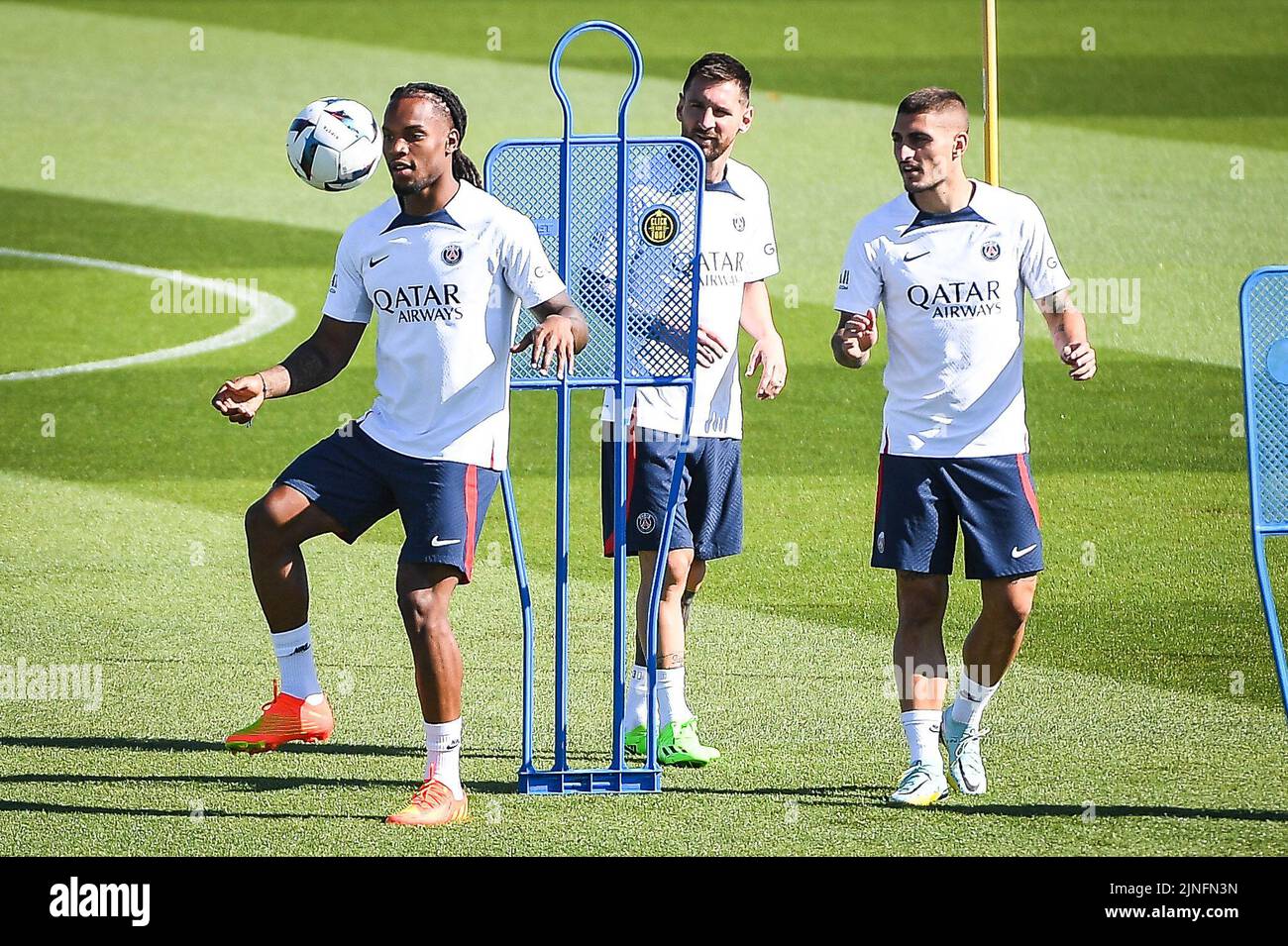 Lionel messi psg training hi-res stock photography and images - Alamy