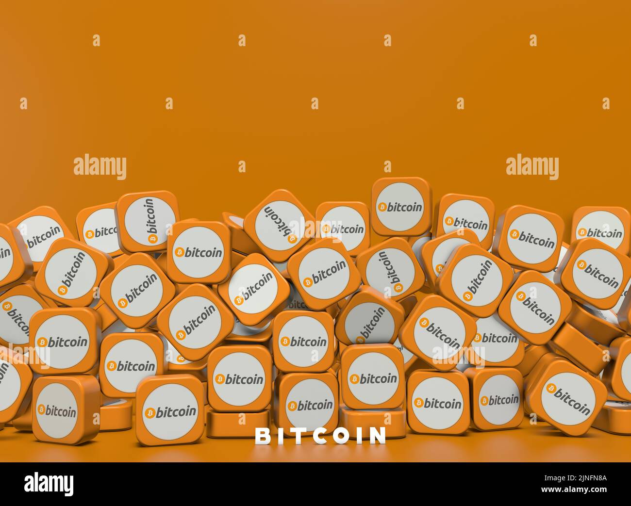 Bitcoin 3D visual Studies Stock Photo - Alamy
