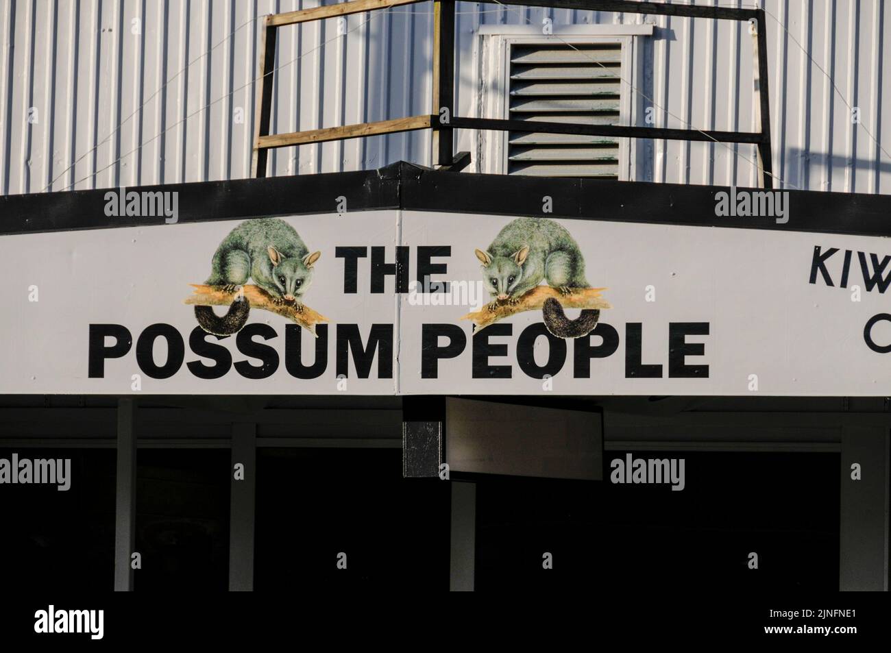 The Possum skin clothing shop in Weld Street, Hokitika on the west ...