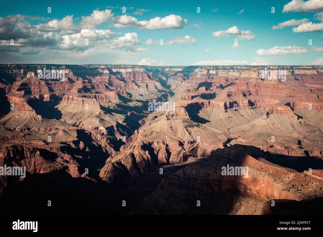 View from the South Rim of the Grand Canyon National Park, United ...