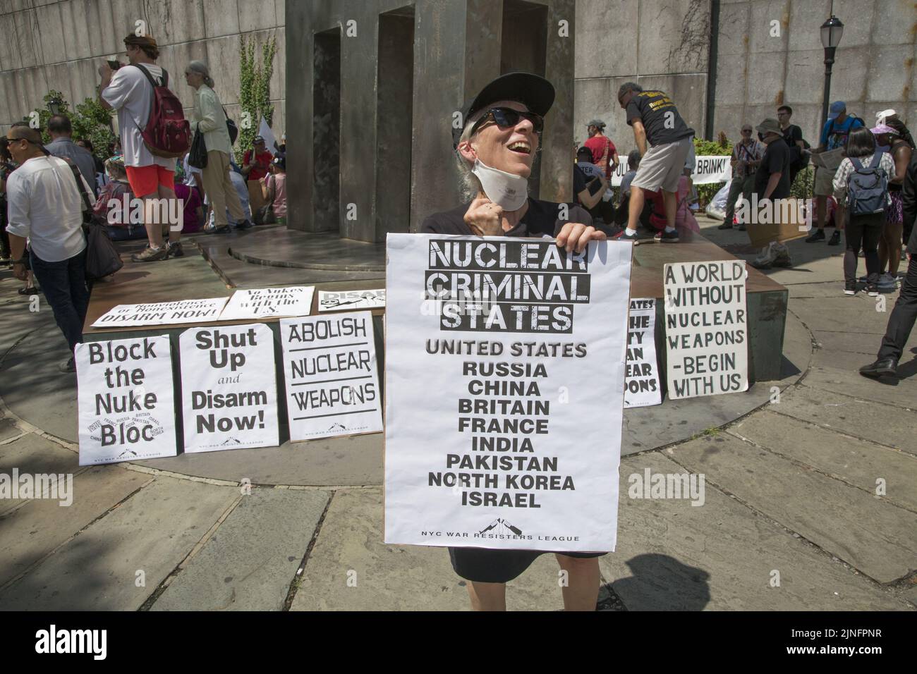 Coalition of antiwar and anti-nuclear weapon groups demonstrate for ...
