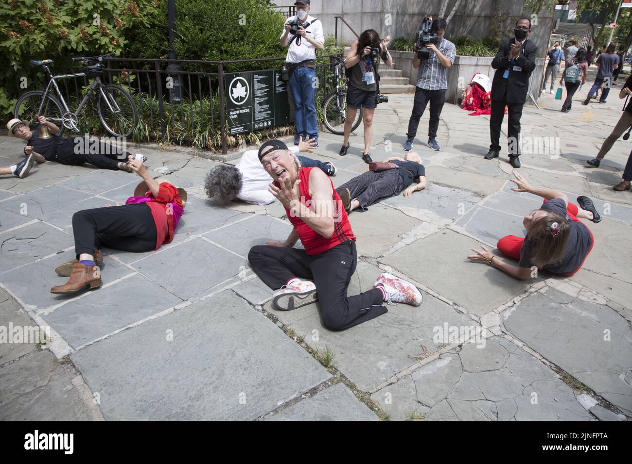 Coalition of antiwar and anti-nuclear weapon groups demonstrate for ...