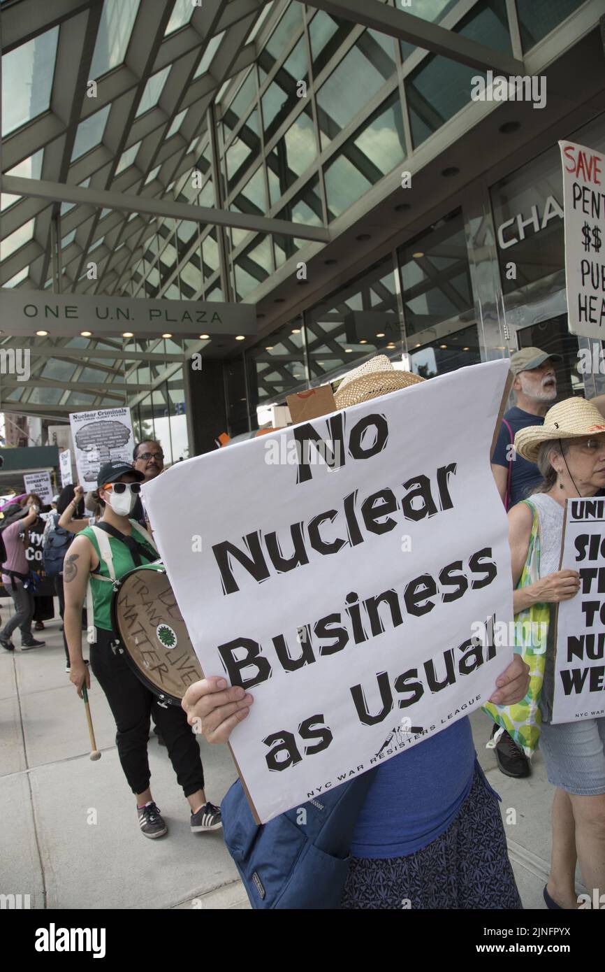 Coalition of antiwar and anti-nuclear weapon groups demonstrate for ...