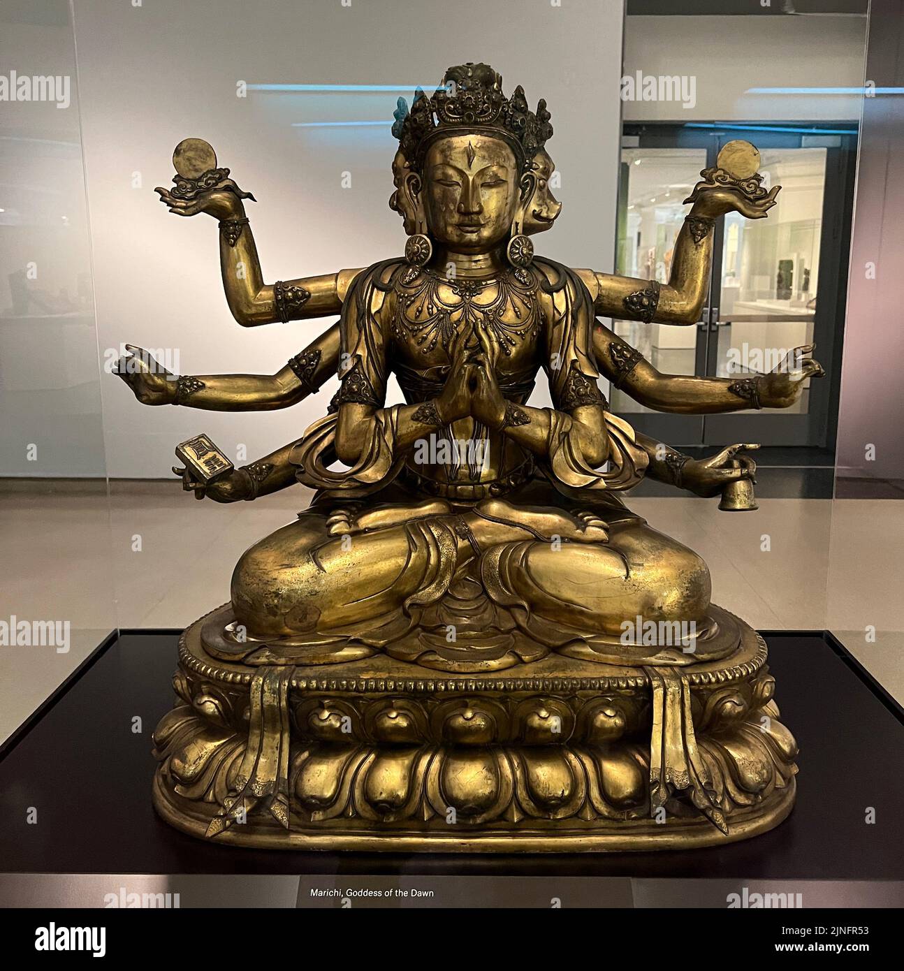 "Marichi, Goddess of the Dawn;" 18th century, China, gilt Bronze ...