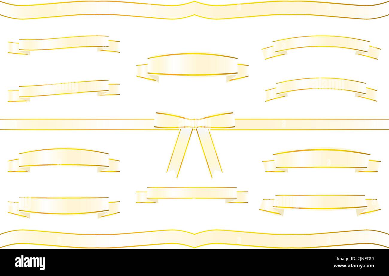 Illustration of platinum ribbon decoration Stock Vector Image & Art - Alamy