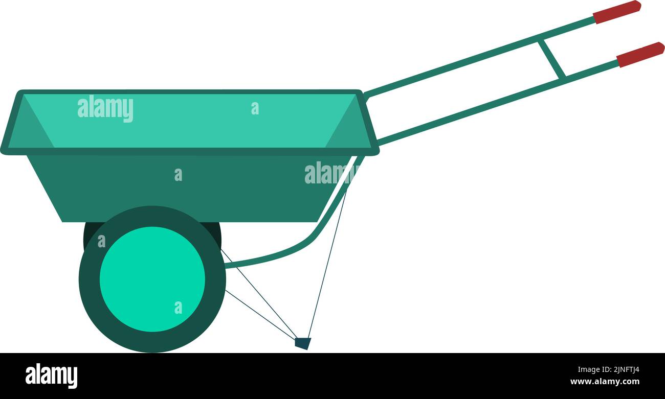 Construction cart on white Stock Vector Image & Art - Alamy