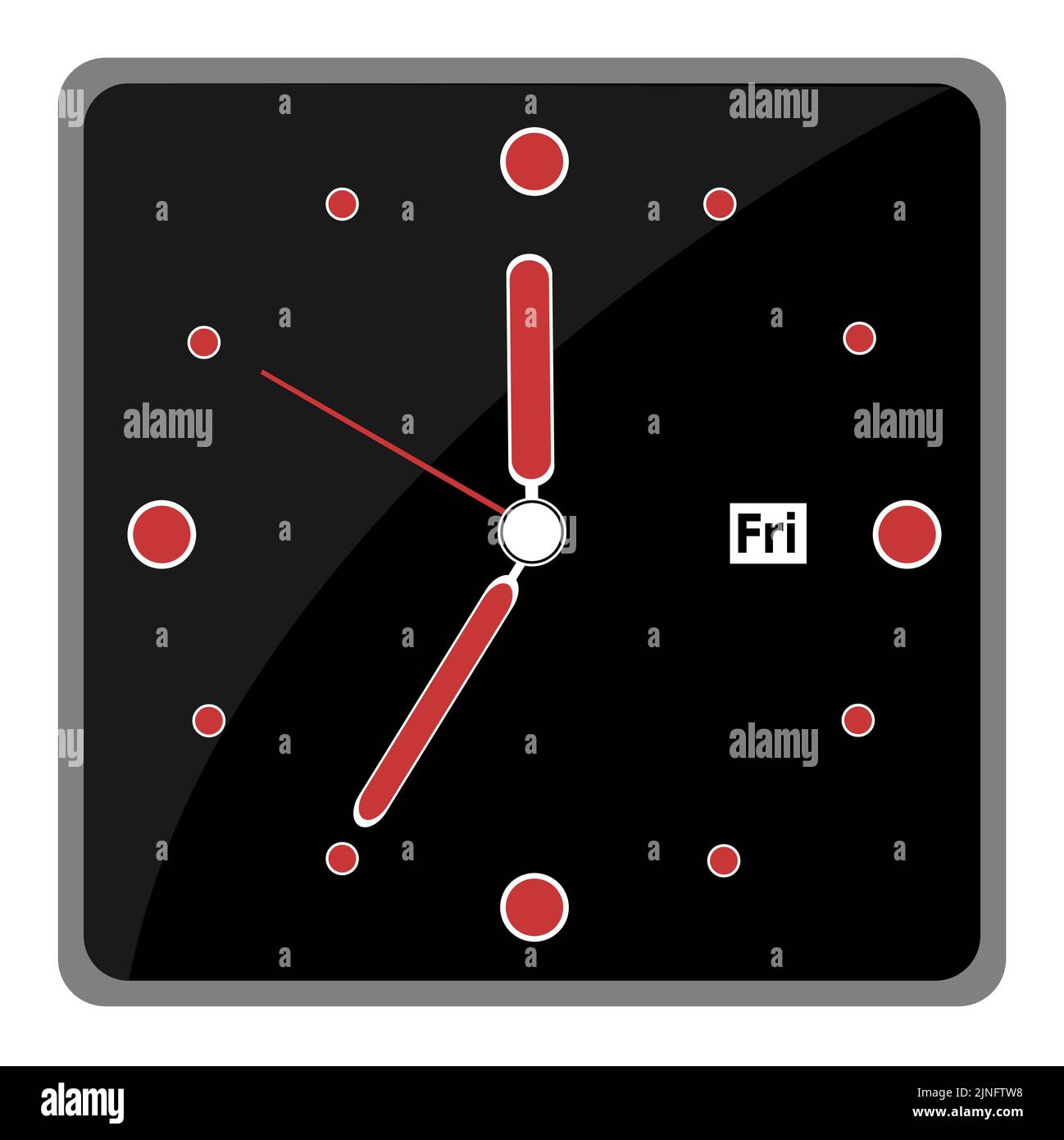 Red clock dial hi-res stock photography and images - Alamy