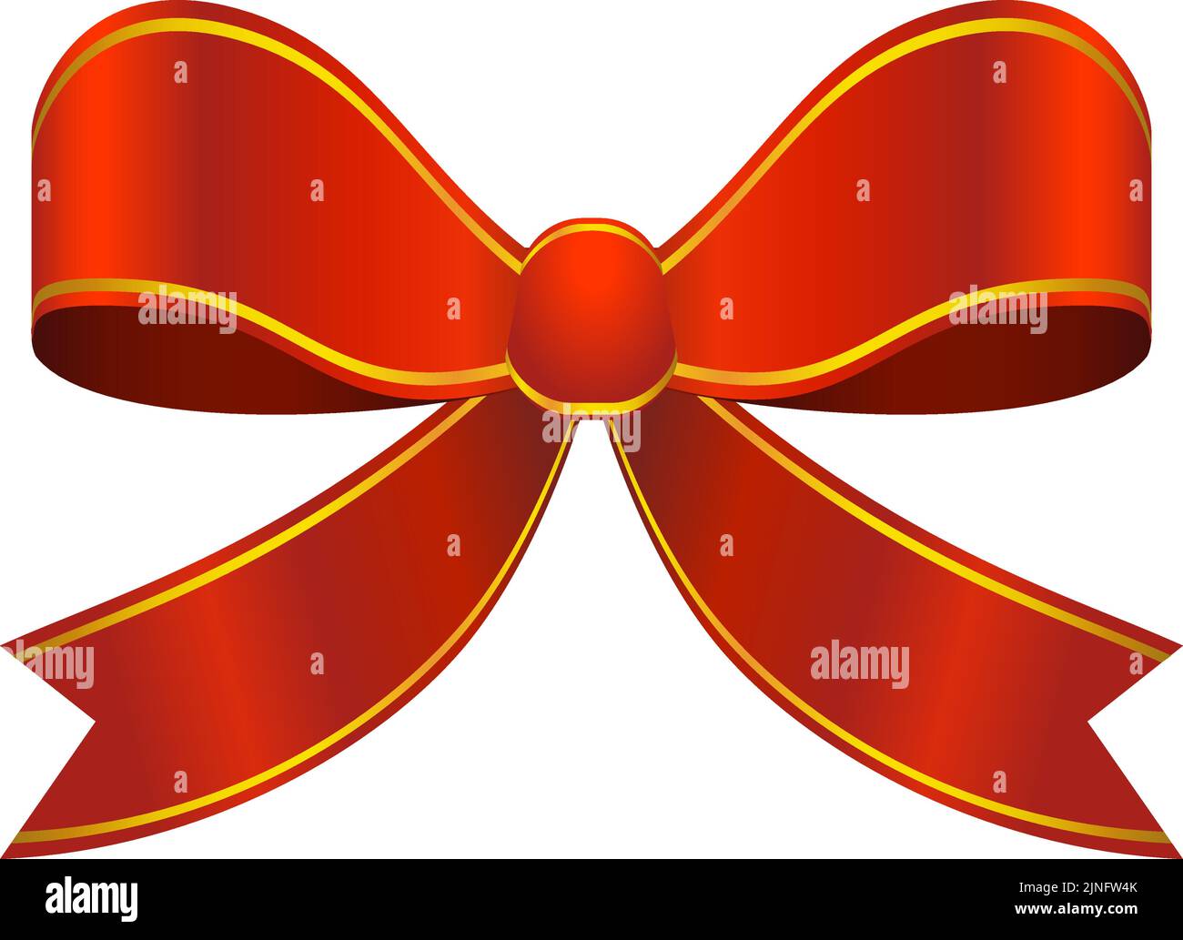 Illustration of red ribbon ornament Stock Vector Image & Art - Alamy