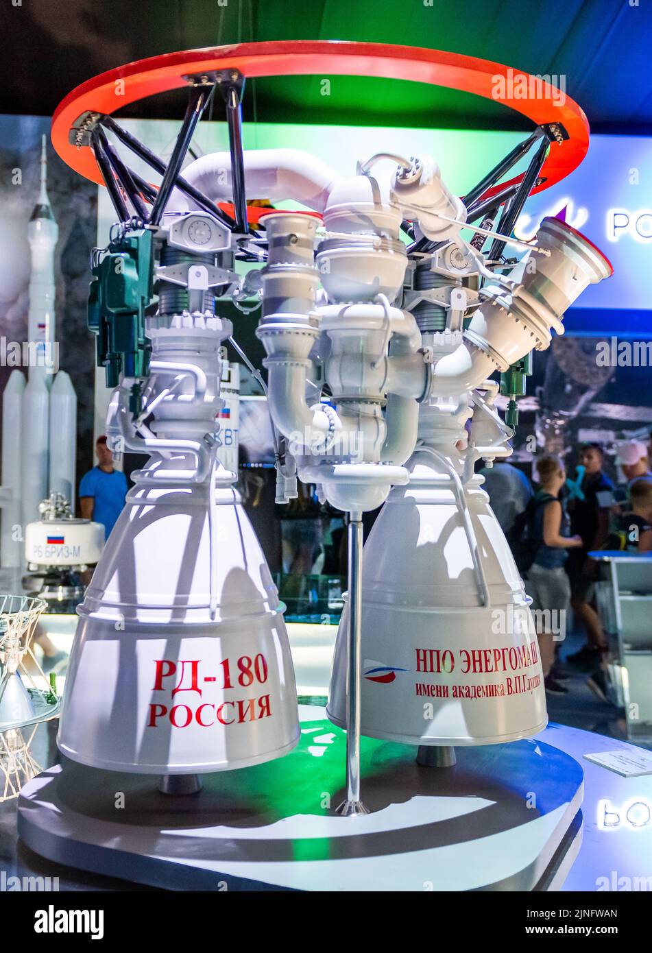 August 30, 2019, Moscow region, Russia. The layout of the Russian two ...