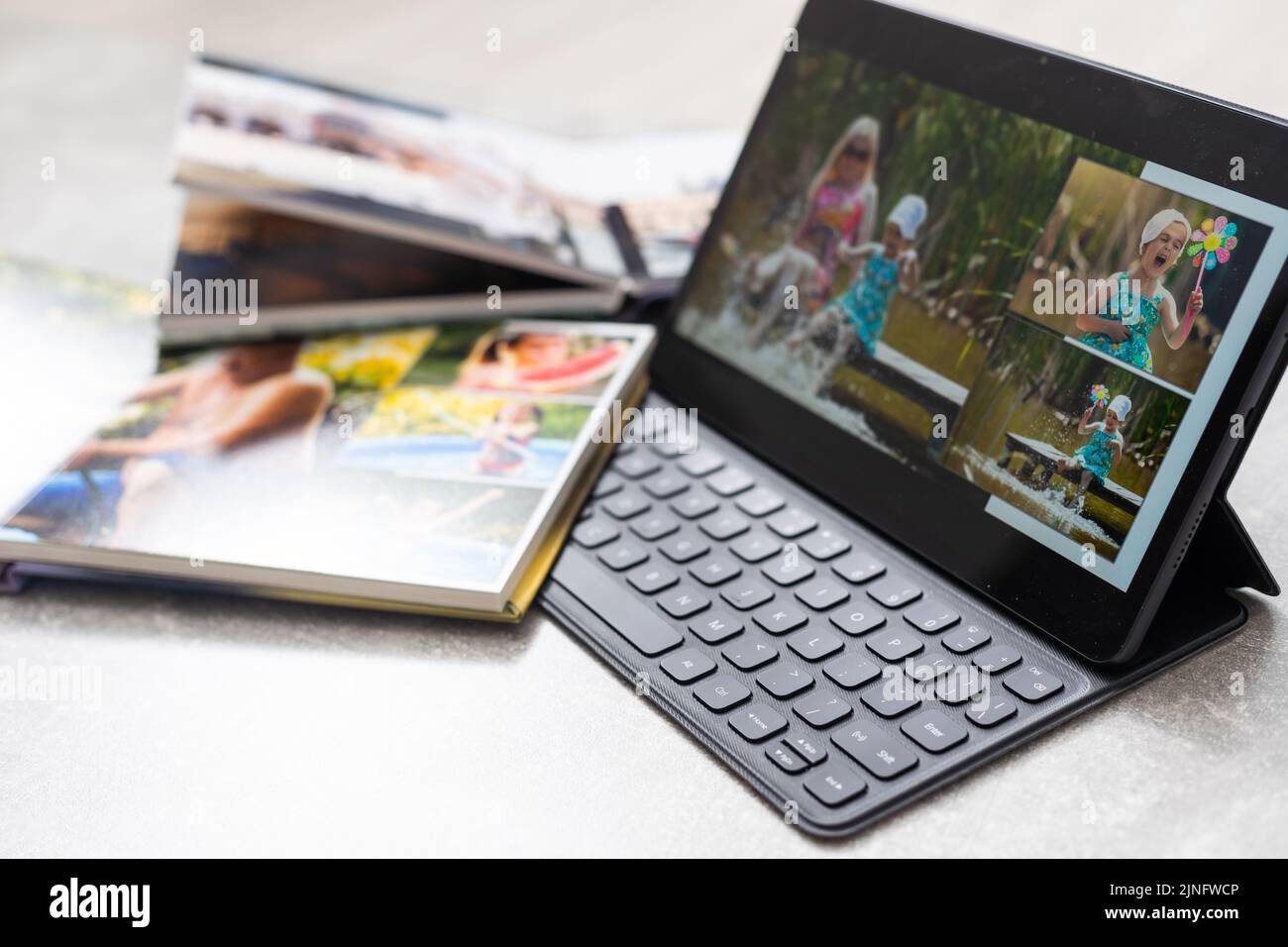 Grandmother showing old photo album hi-res stock photography and images ...