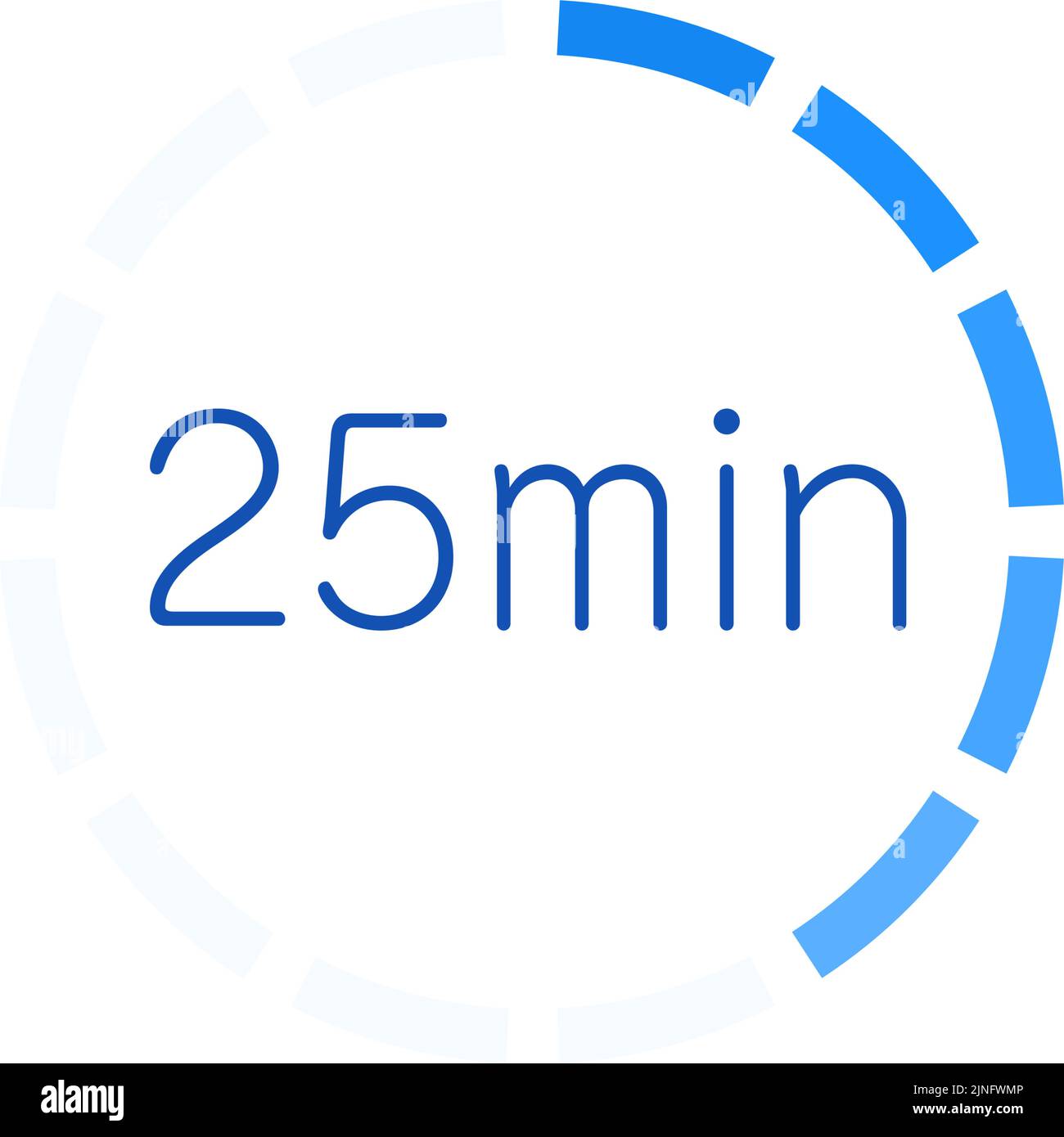 Estimated time required icon vector illustration Stock Vector Image ...