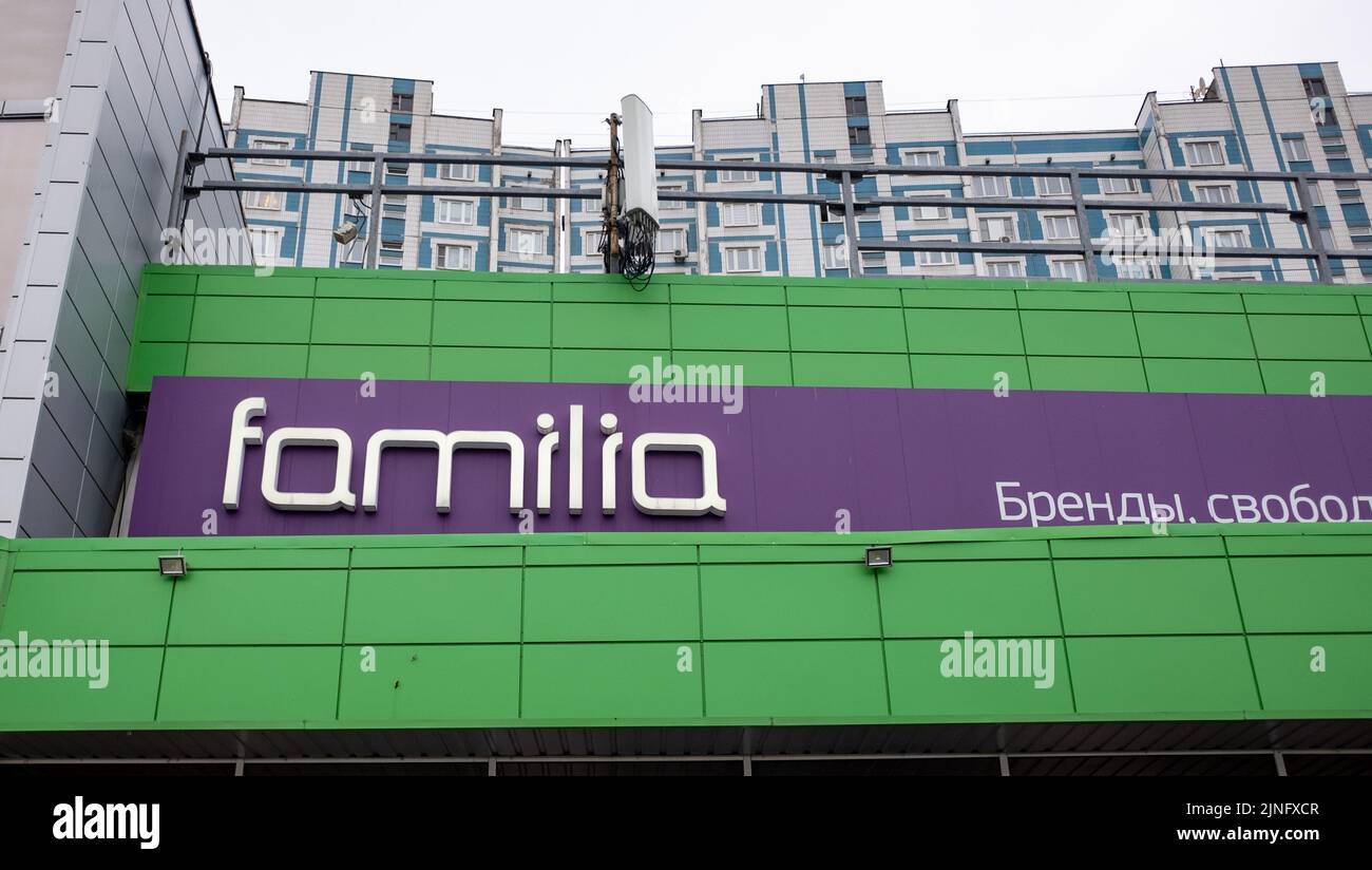 September 19, 2021, Moscow, Russia. Familia retail chain store in the ...