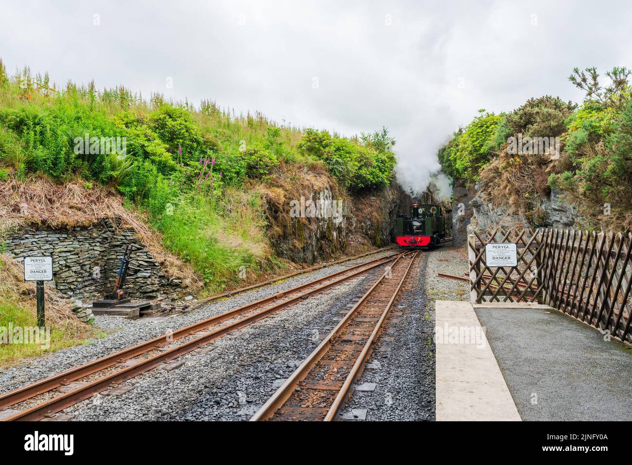 DEVIL'S BRIDGE, WALES - JULY 06, 2022: The Vale of Rheidol Railway ...