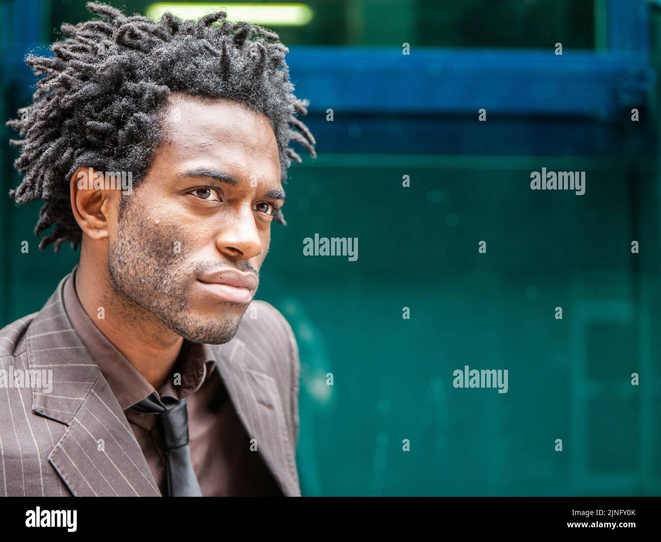 London Businessman. A young business professional in his native urban ...