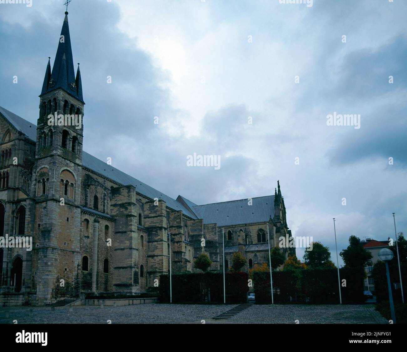 Romanesque spire basilica saint hi-res stock photography and images - Alamy