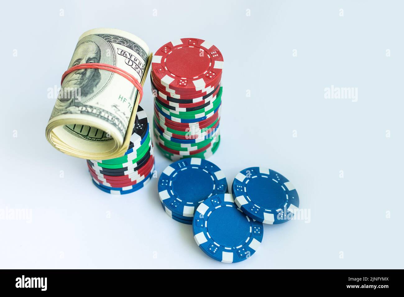 chips on cahe, casino jackpot. Gambling concept Stock Photo - Alamy