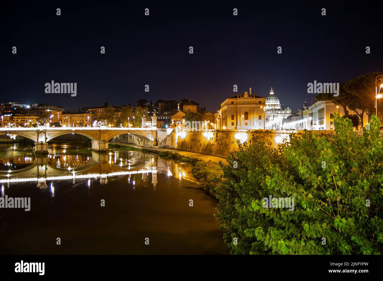 Rome at night Stock Photo - Alamy